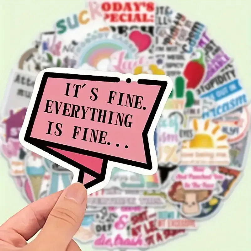 Snarky Satirical Doodle Stickers | Laptops, Water Bottles| Booklady Cooks